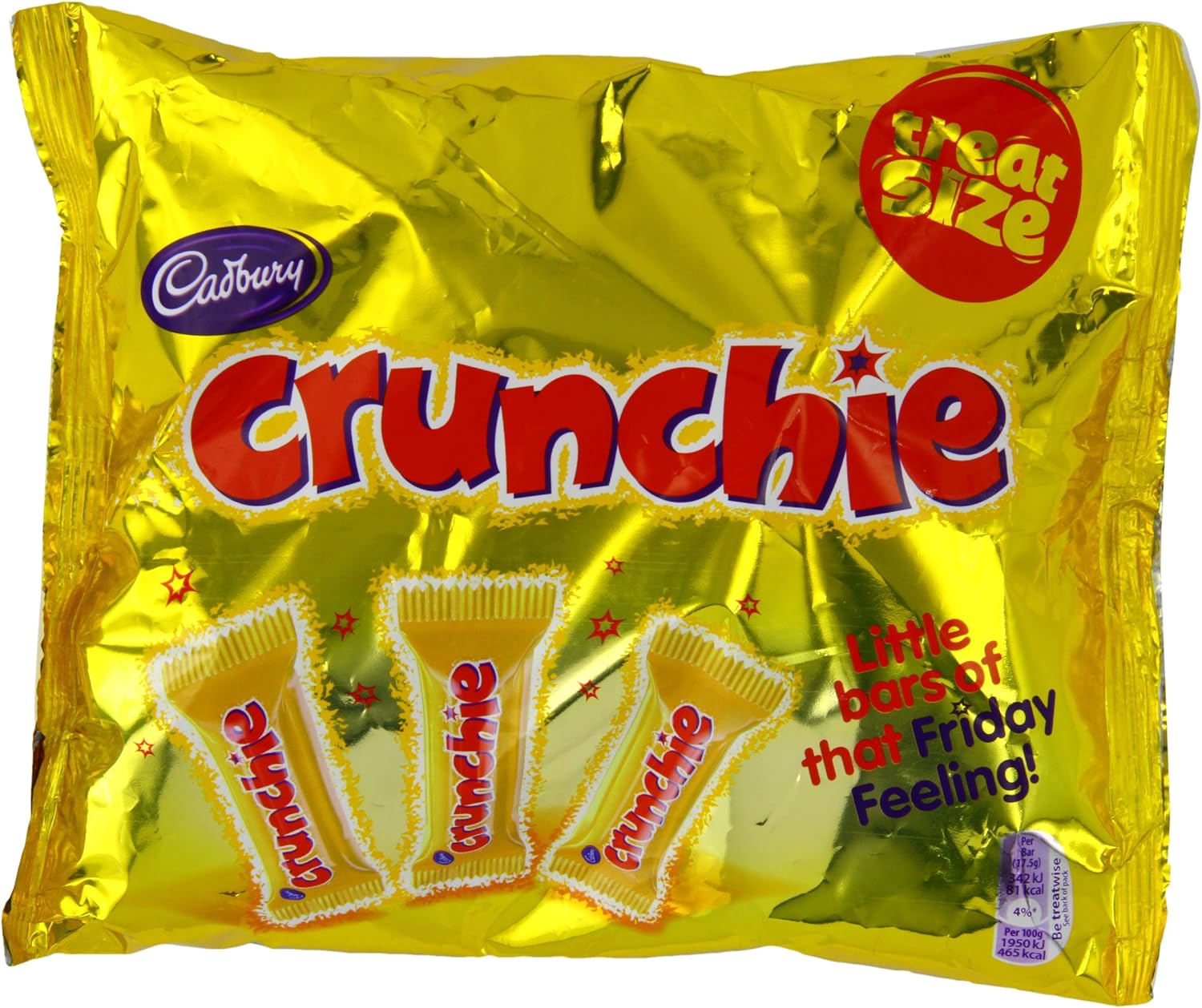 Cadbury Crunchie Chocolate Treatsize Bars, 210g : Amazon.co.uk: Grocery