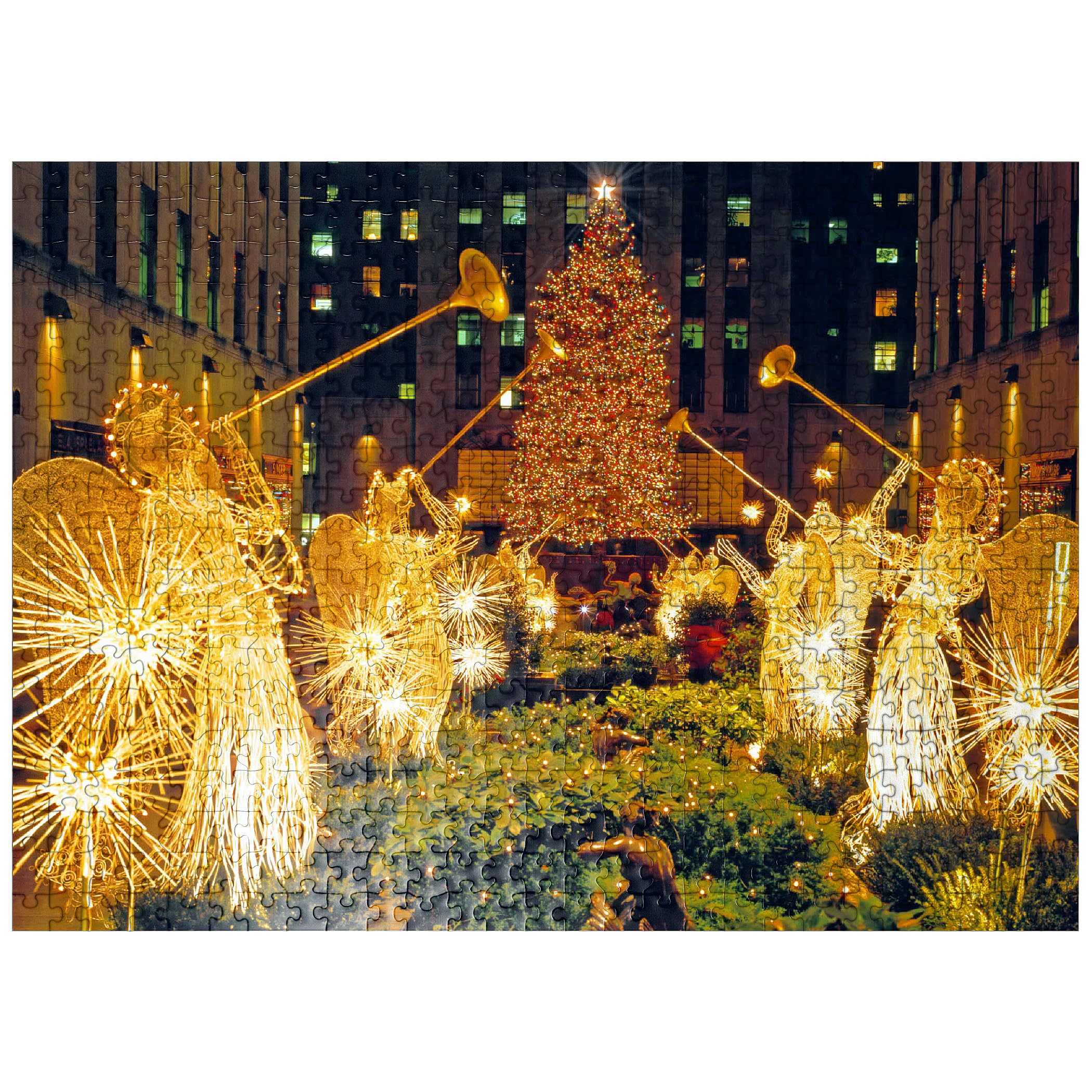 Amazon.com: MyPuzzle Rockefeller Center at Christmas Time, New York ...