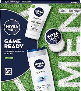NIVEA MEN Game Ready Gift Set (3 Products), Men's Skincare Gift Set ...