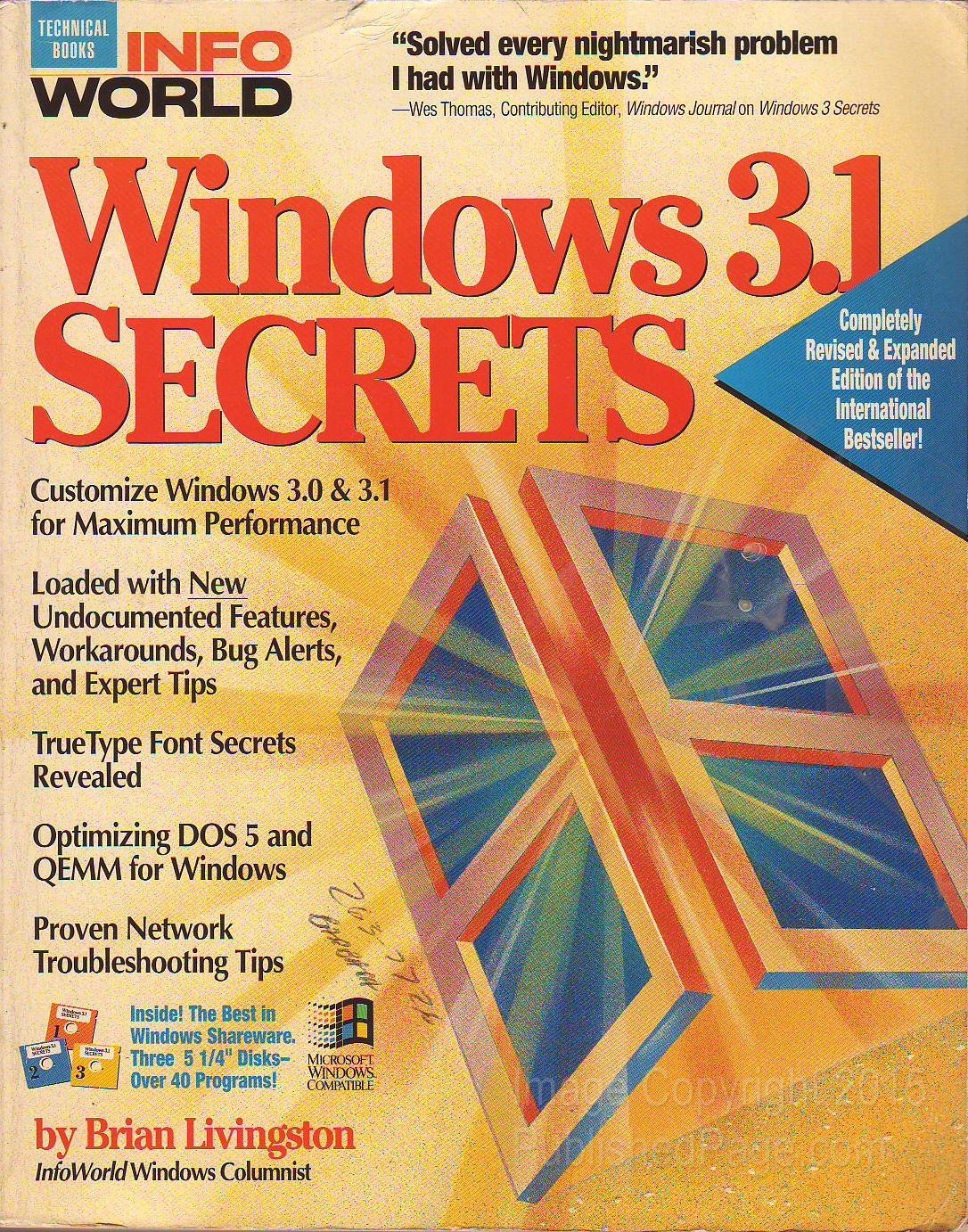 Windows 3.1 Secrets: Brian Livingston: 9781878058430: Amazon.com: Books