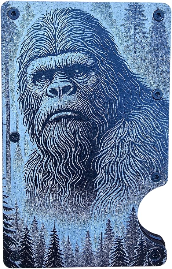 Laser Engraved Metal Wallet – RFID Blocking Slim Wallet for Men ...