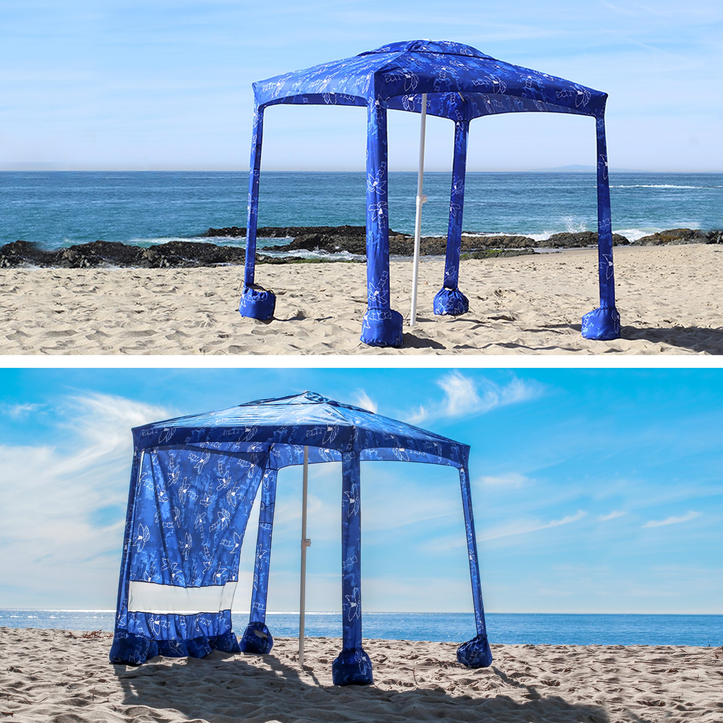 Snapklik.com : AMMSUN Beach Cabana, 6.26.2 Beach Canopy, Easy Set Up ...