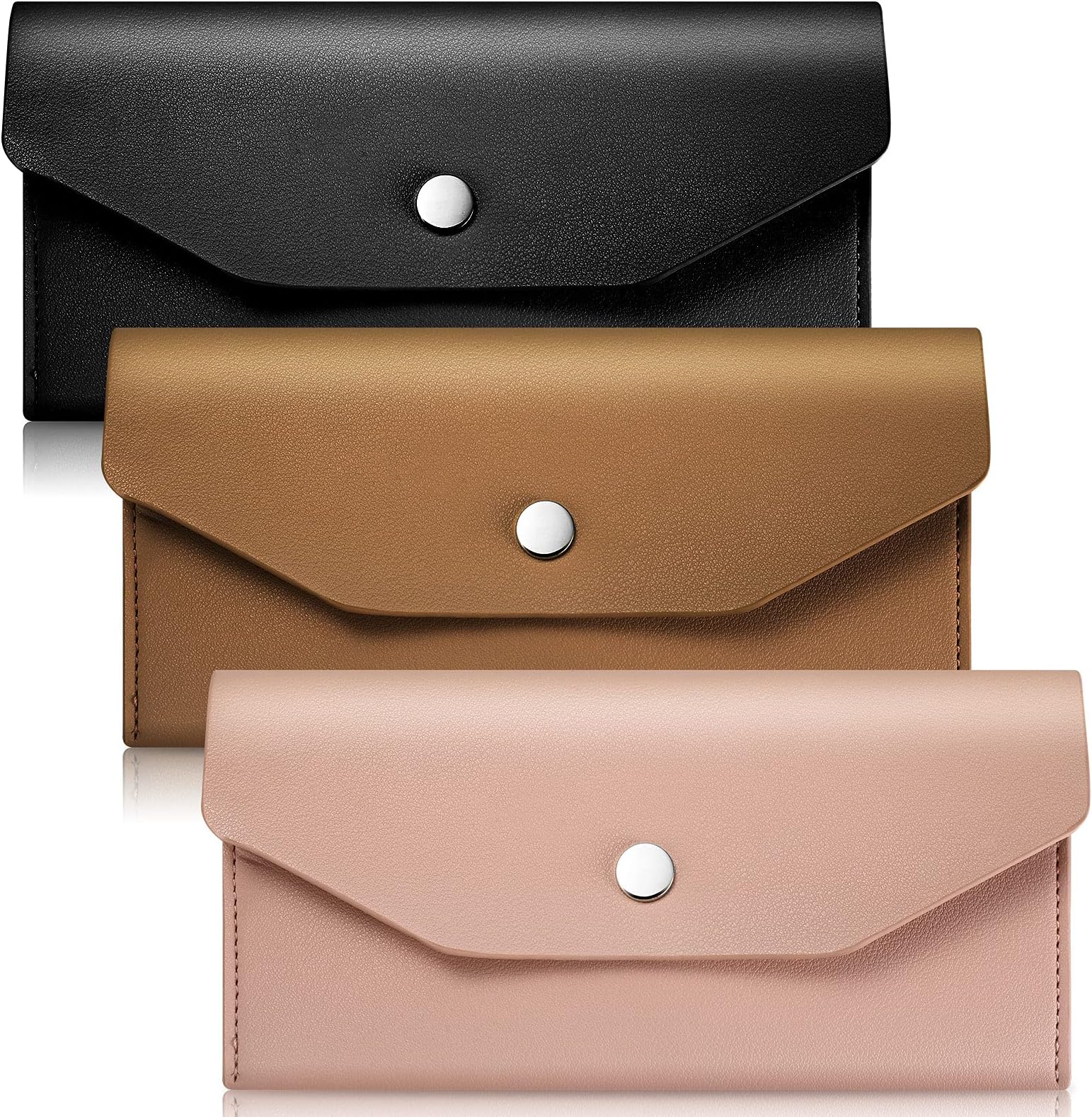 Amazon.com : 11 Pieces Cash Envelope Wallet PU Leather Cash Envelopes ...