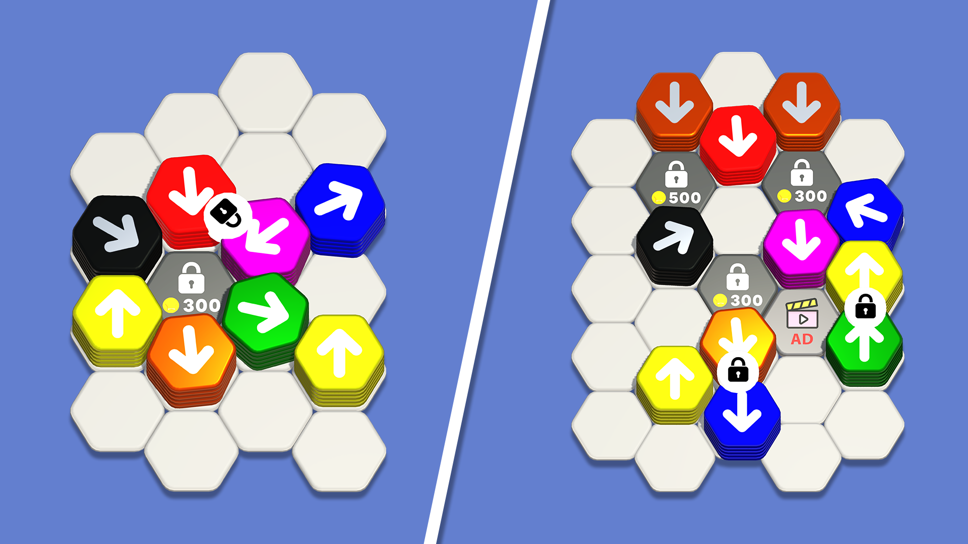 Hexa Block Puzzle Take Away Tapping Master: Hexa_Blocks Color Sorting ...