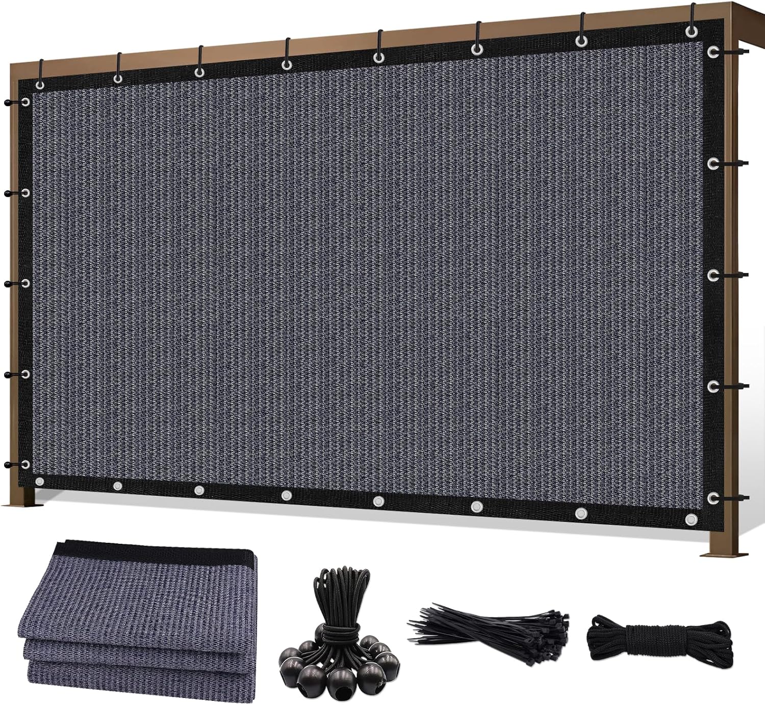 Amazon.com : Sunocity 12'X 16' Custom 90% Sun Shade Cloth Outdoor Patio ...