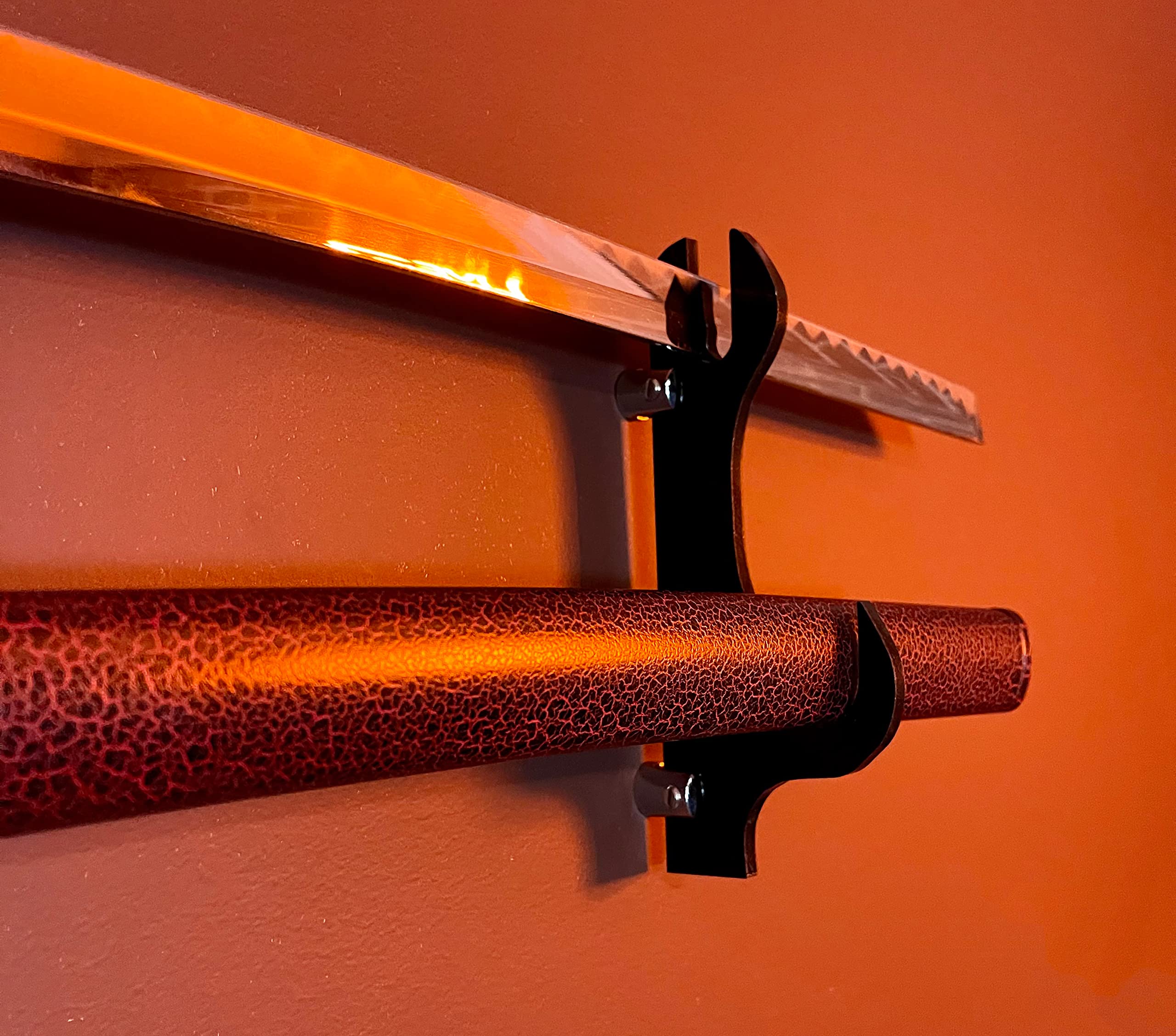 Snapklik.com : Sword Stand, Sword Hook, Acrylic Two-layer Wall Mounted ...