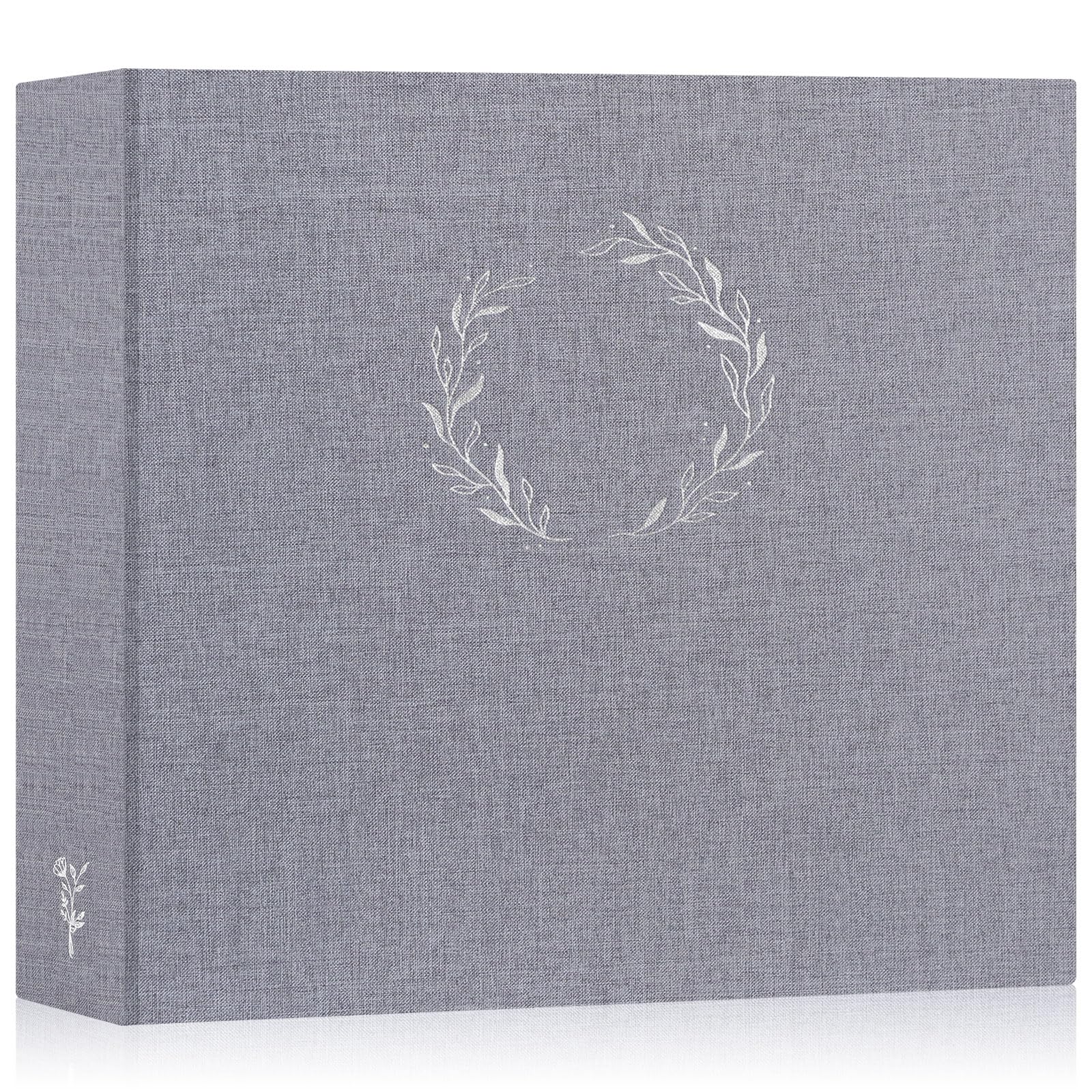 Snapklik.com : Lanpn Photo Album Scrapbook 12x12, Linen Cover Wreath ...