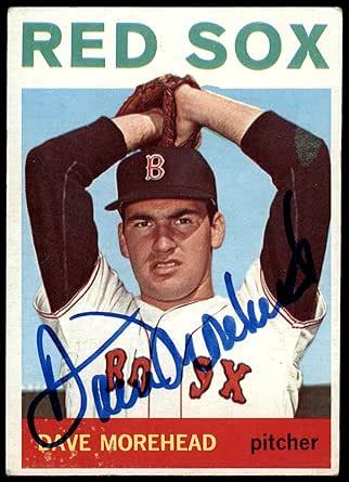 Amazon.com: 1964 Topps # 376 Dave Morehead Boston Red Sox (Baseball ...