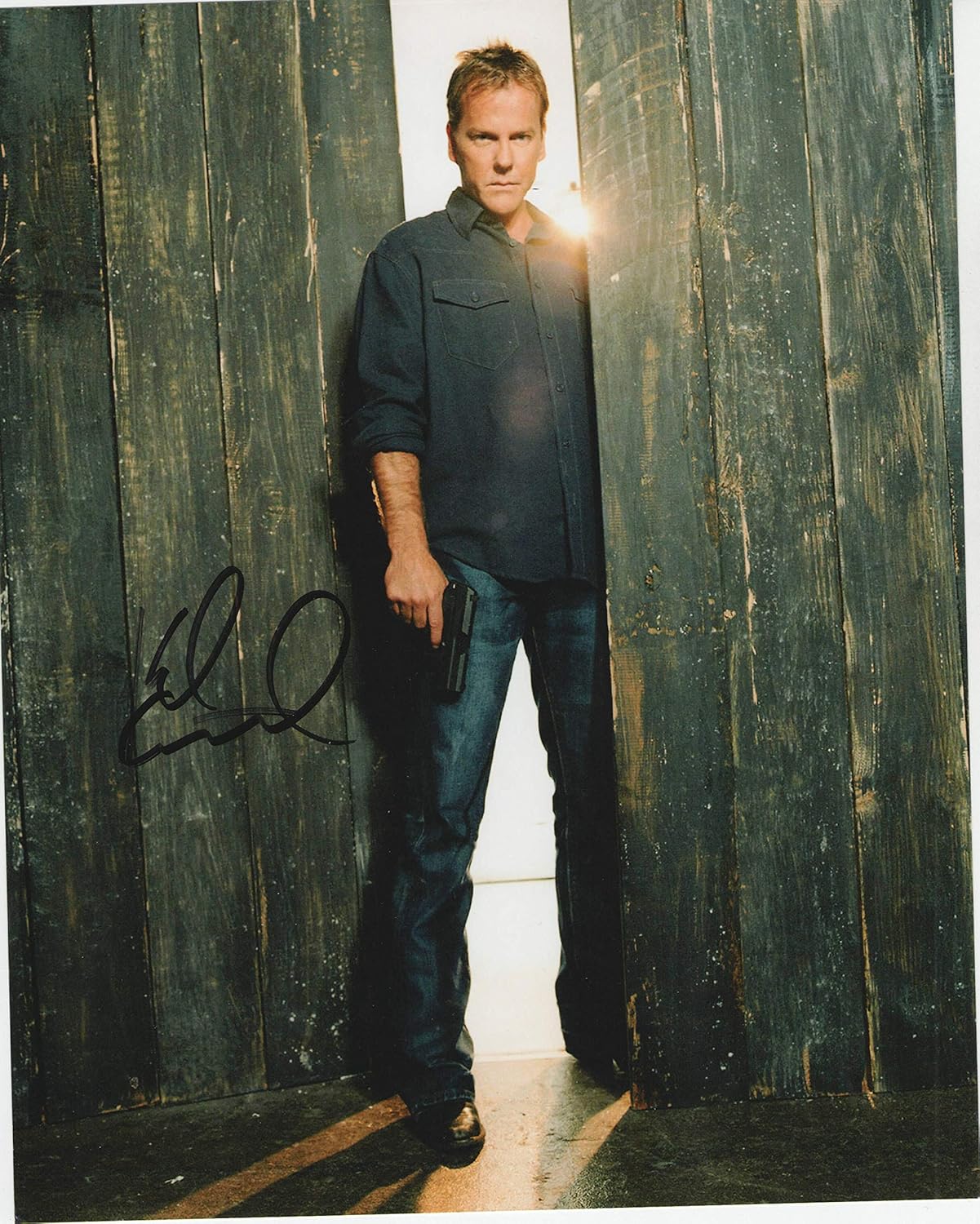 Kiefer Sutherland Hand Signed 8 x 10 Color Photo Signed in Black Felt ...
