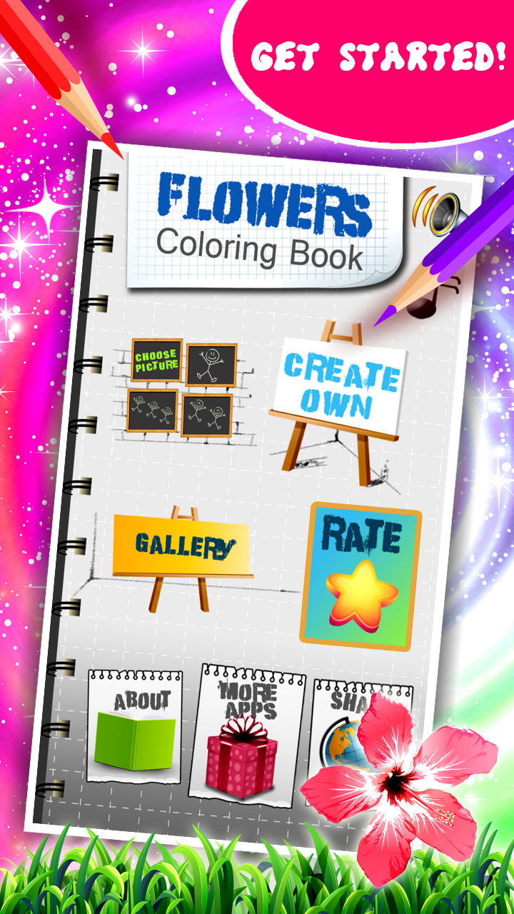 Flowers Coloring Book - App on Amazon Appstore
