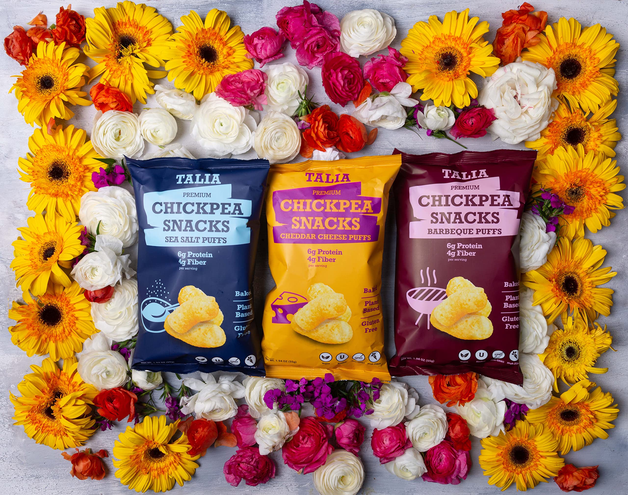 Snapklik.com : Baked Chickpea Puffs, 12 Pack Variety Pack, 6g Protein ...