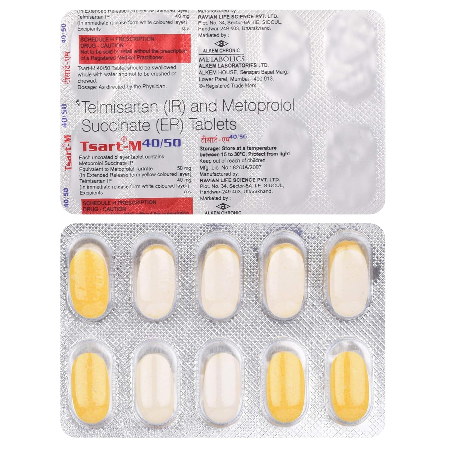 Tsart-M 40/50 - Strip of 10 Tablets : Amazon.in: Health & Personal Care