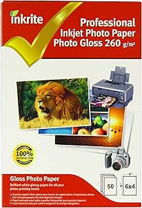 Inkrite PPIPG2606450 PhotoPlus Professional Paper Photo Gloss 260gsm ...