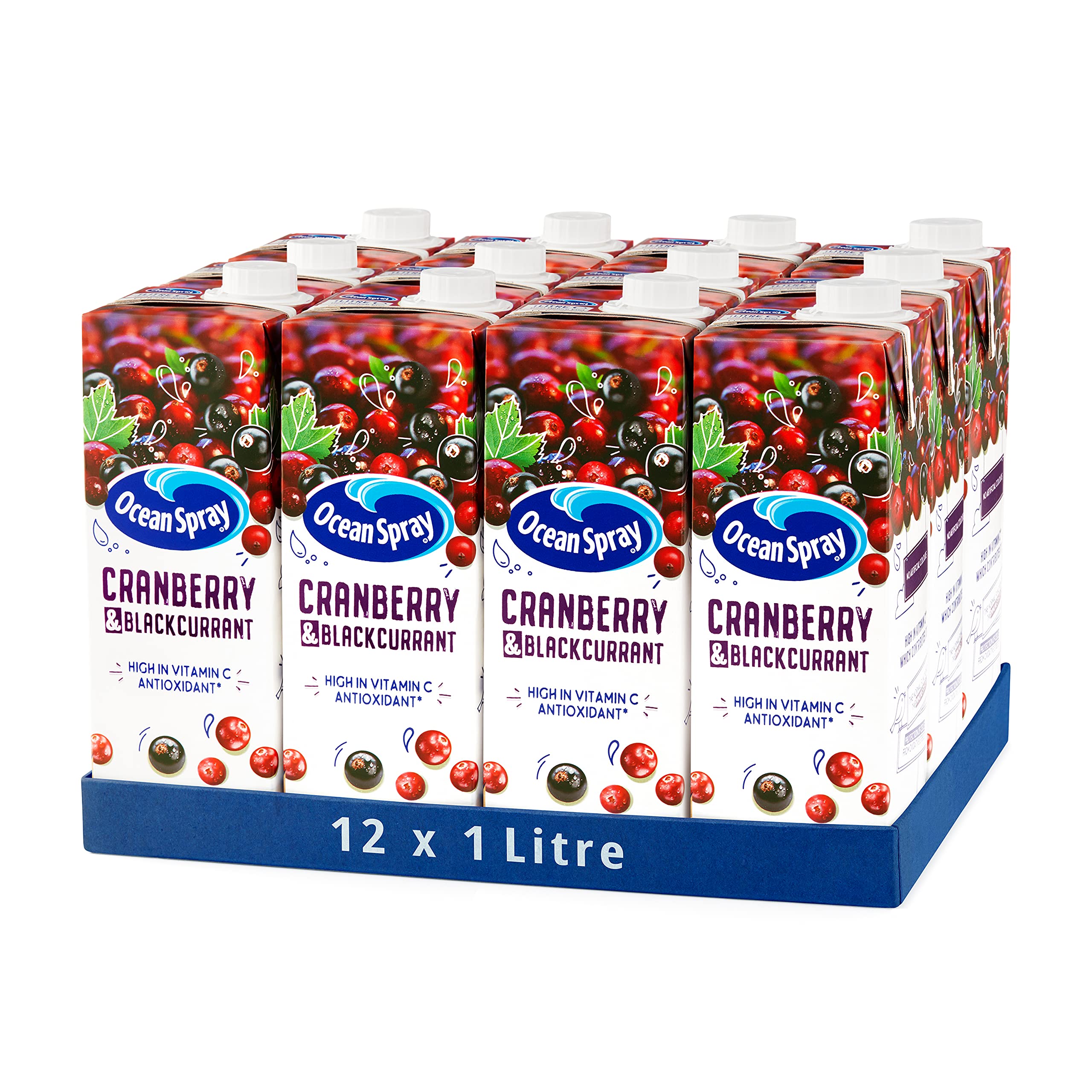 Ocean Spraycranberry And Blackcurrant Juice Drink 1l Carton 12 Pack ...