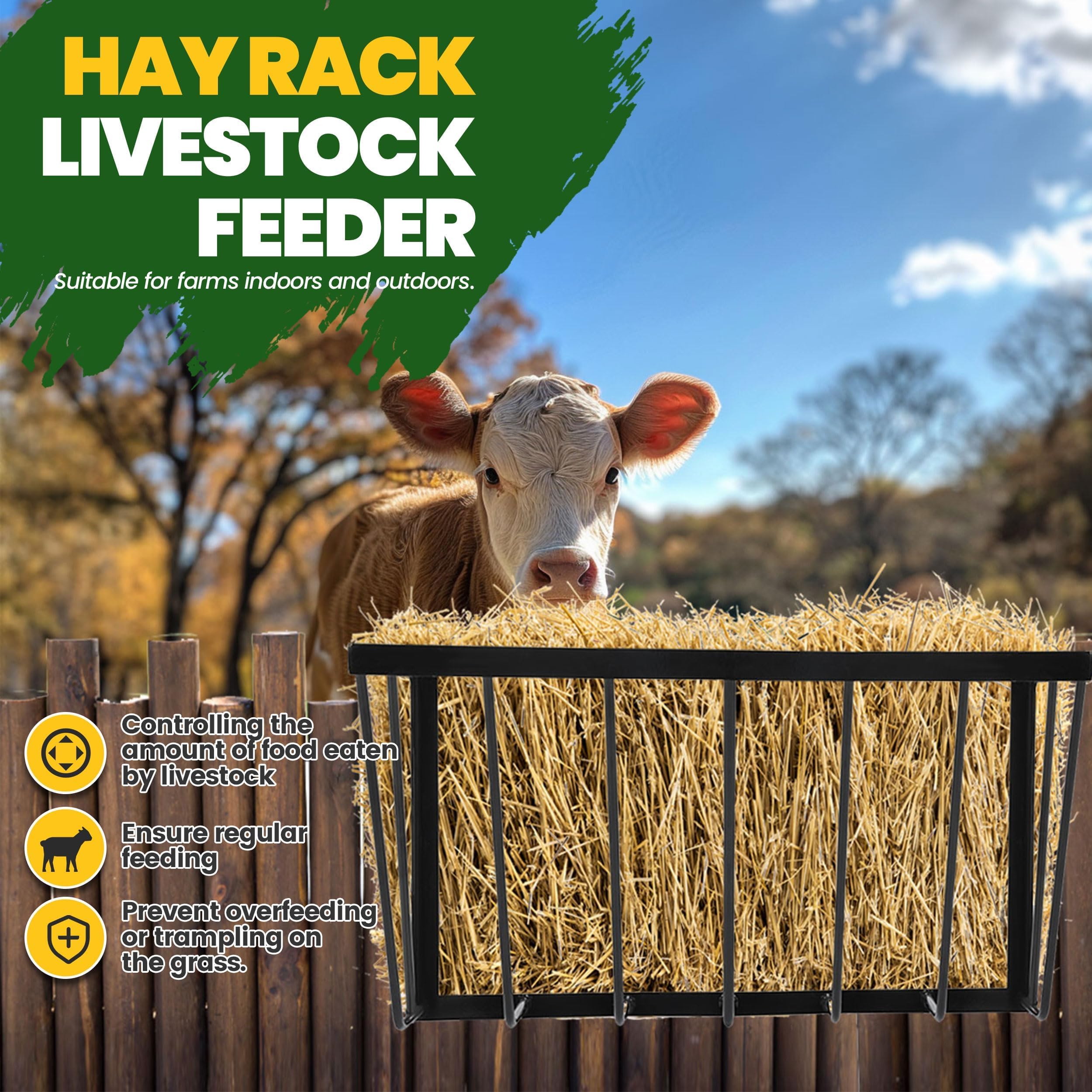 Horse Feed Bucket 4 Pack 15 Quart Horse Feeders For Stall Hook Over ...