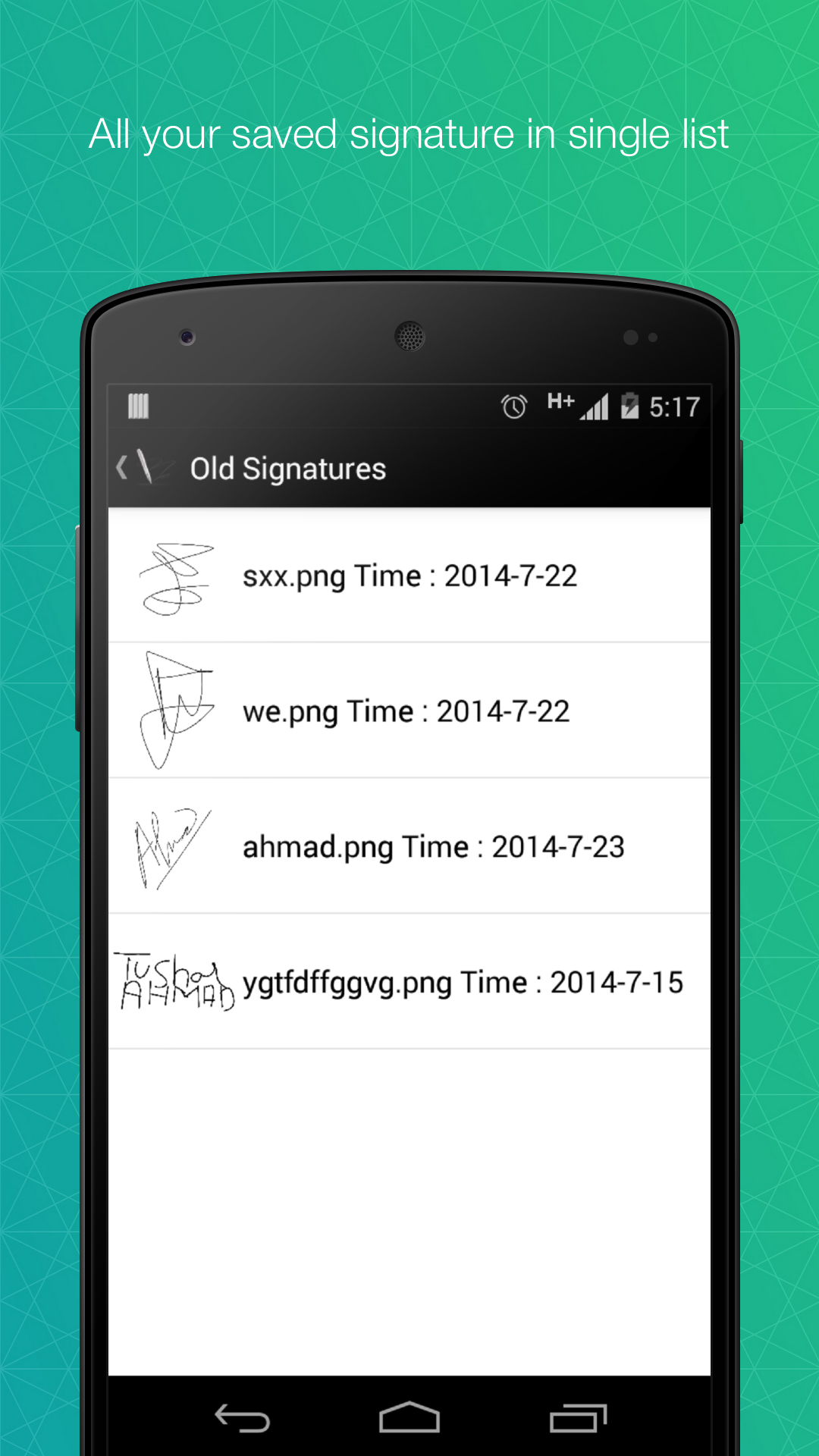 Digital Signature - App on Amazon Appstore