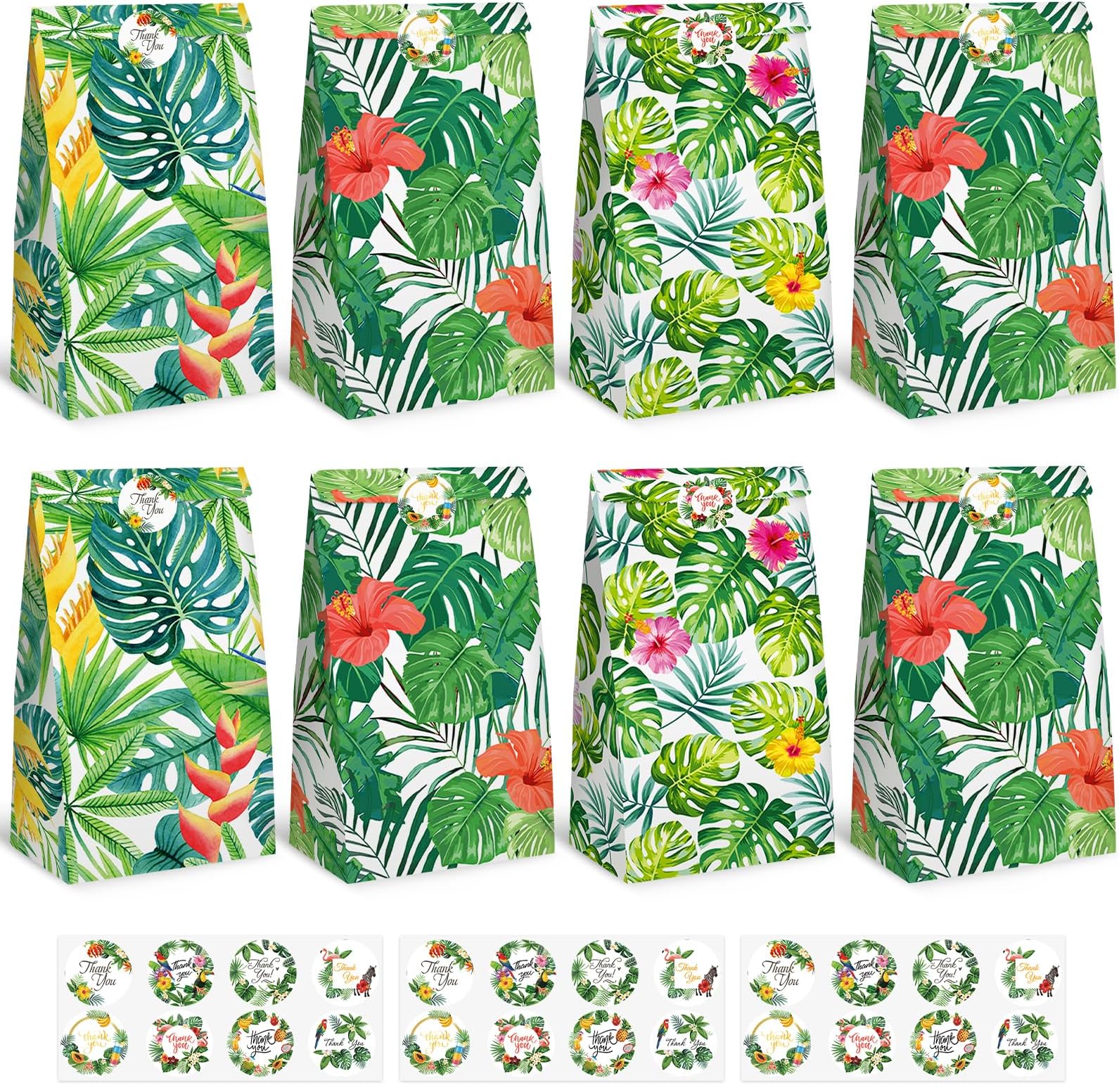 Amazon.com: FillTouch 60 Pcs Luau Tropical Party Favor Boxes Hawaiian ...