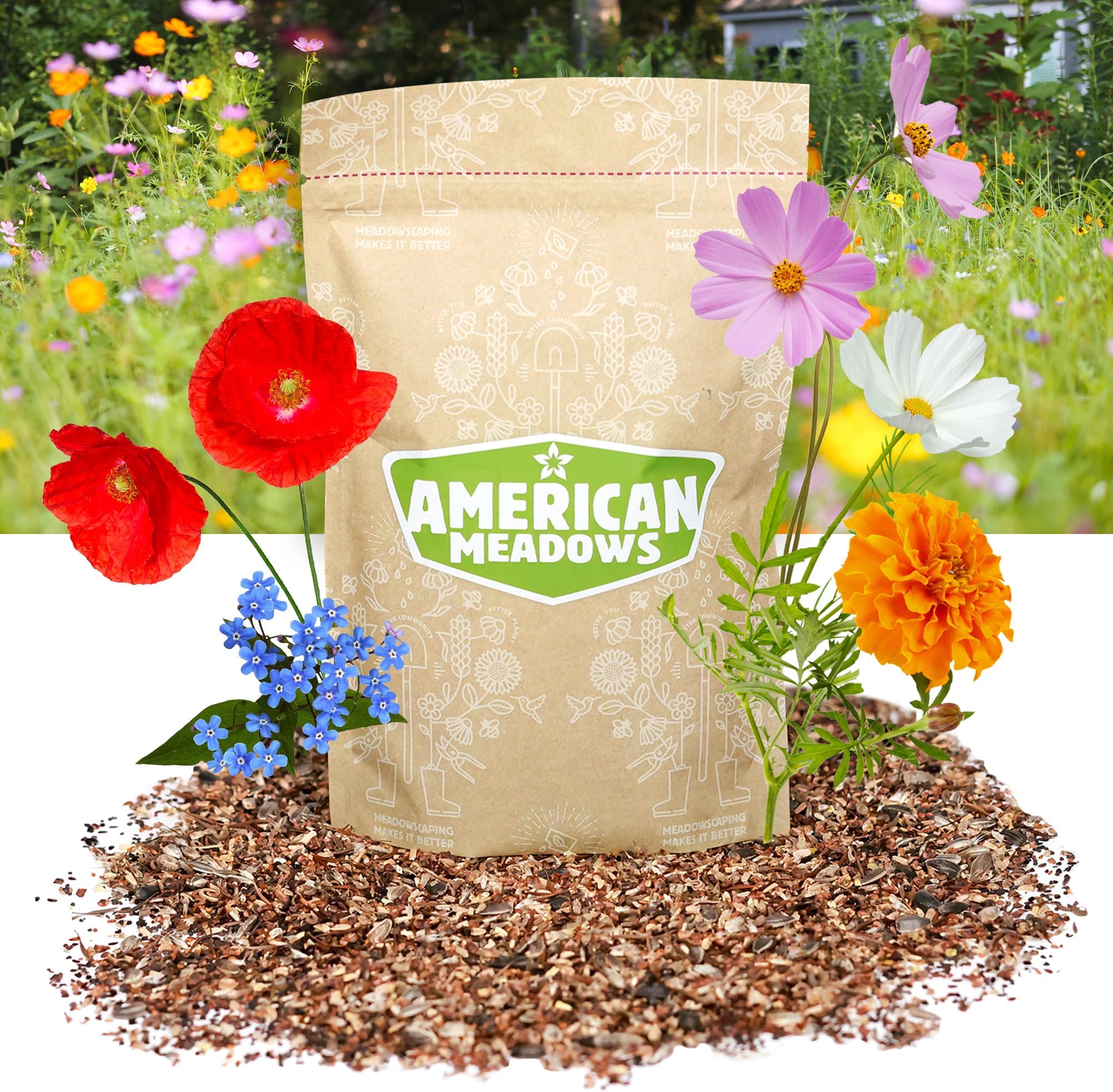 Amazon.com : American Meadows No Mow Lawn and Micro Clover Grass Seeds ...