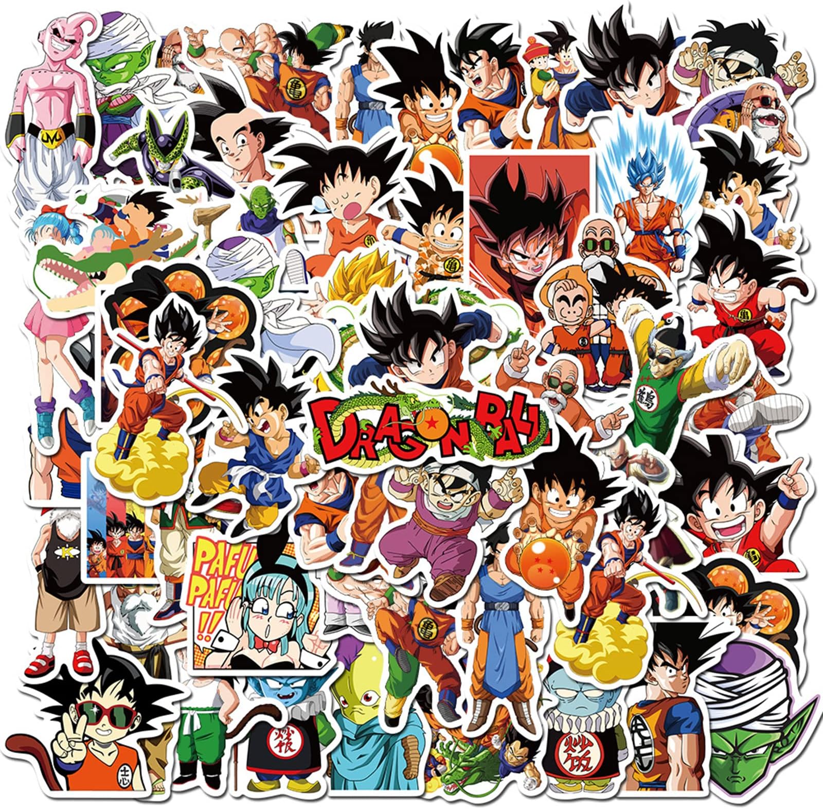 Amazon.com: Dragon Ball Z Stickers Set - Bundle with Over 60 Dragon ...
