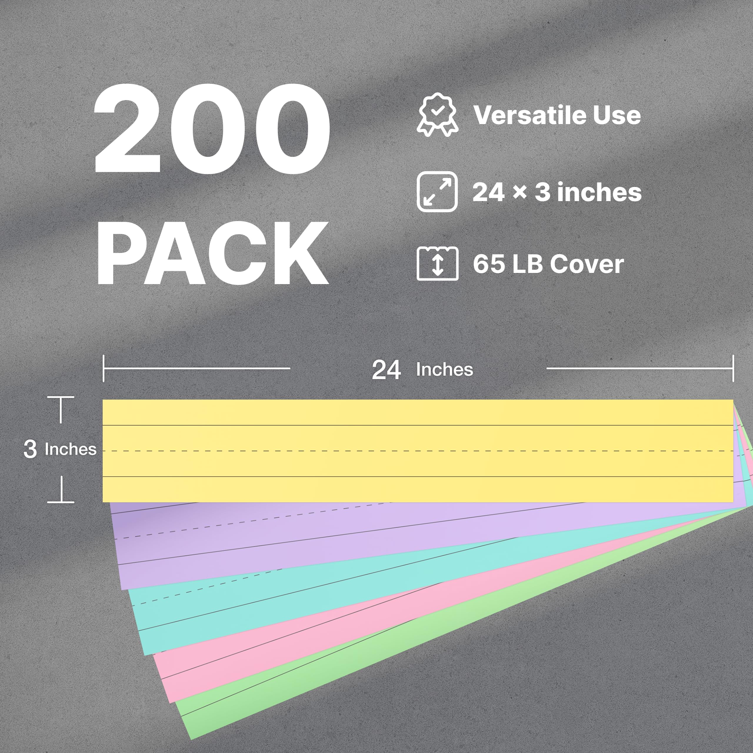 600 Pack Sentence Strips for Classroom, Chart Paper for Teacher ...