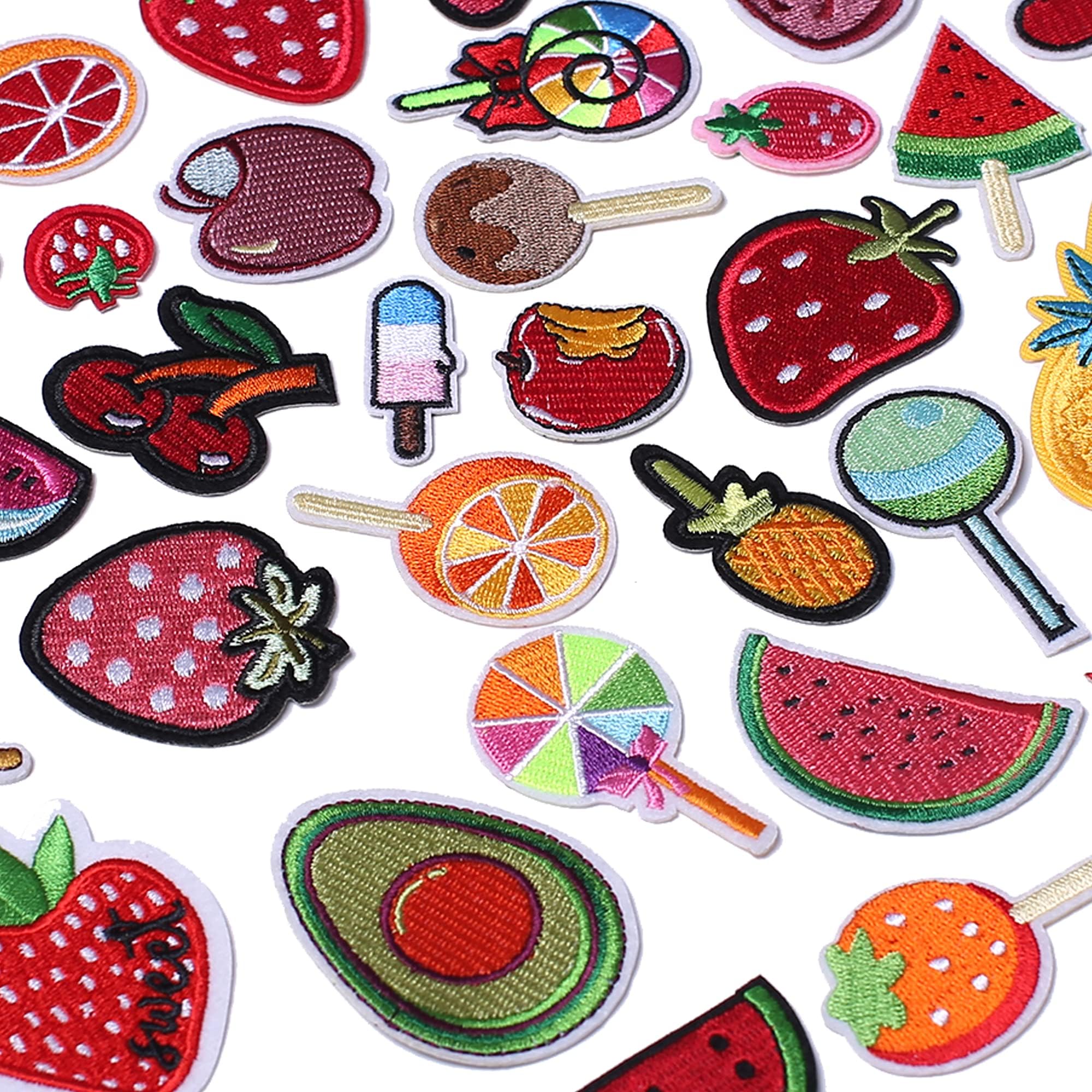 Amazon.com: arricraft 60 Pcs Fruit Iron on Patches, Summer Fruit Themed ...
