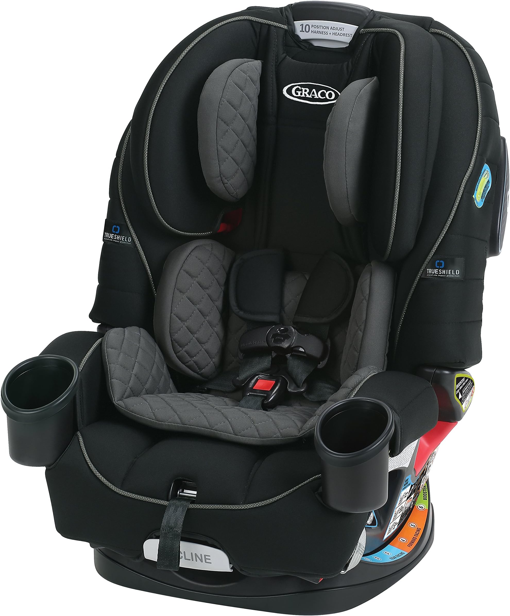 Amazon.com: Graco 4Ever 4 in 1 Car Seat, Featuring TrueShield Side ...