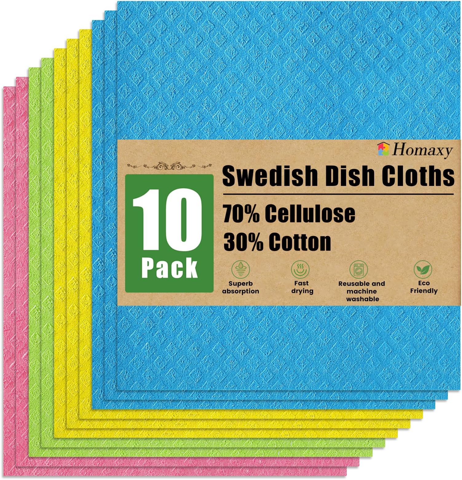 Amazon.com: Scotch-Brite Sponge Cloths, 2/Pack : Health & Household