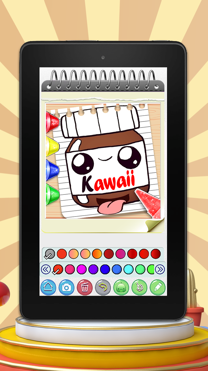 Cute kawaii Games For kids : Coloring Art Book:www.amazon.com:Appstore ...