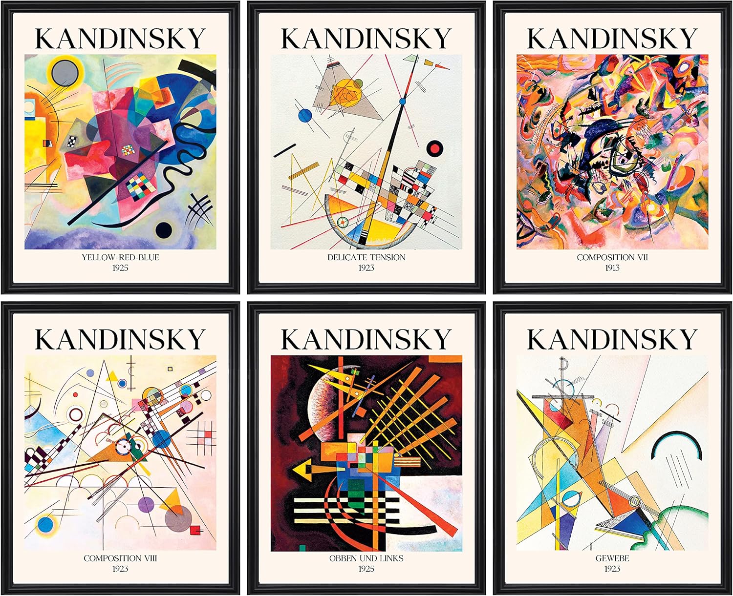 Amazon.com: 97 Decor Wassily Kandinsky imprime pósteres – impresiones ...
