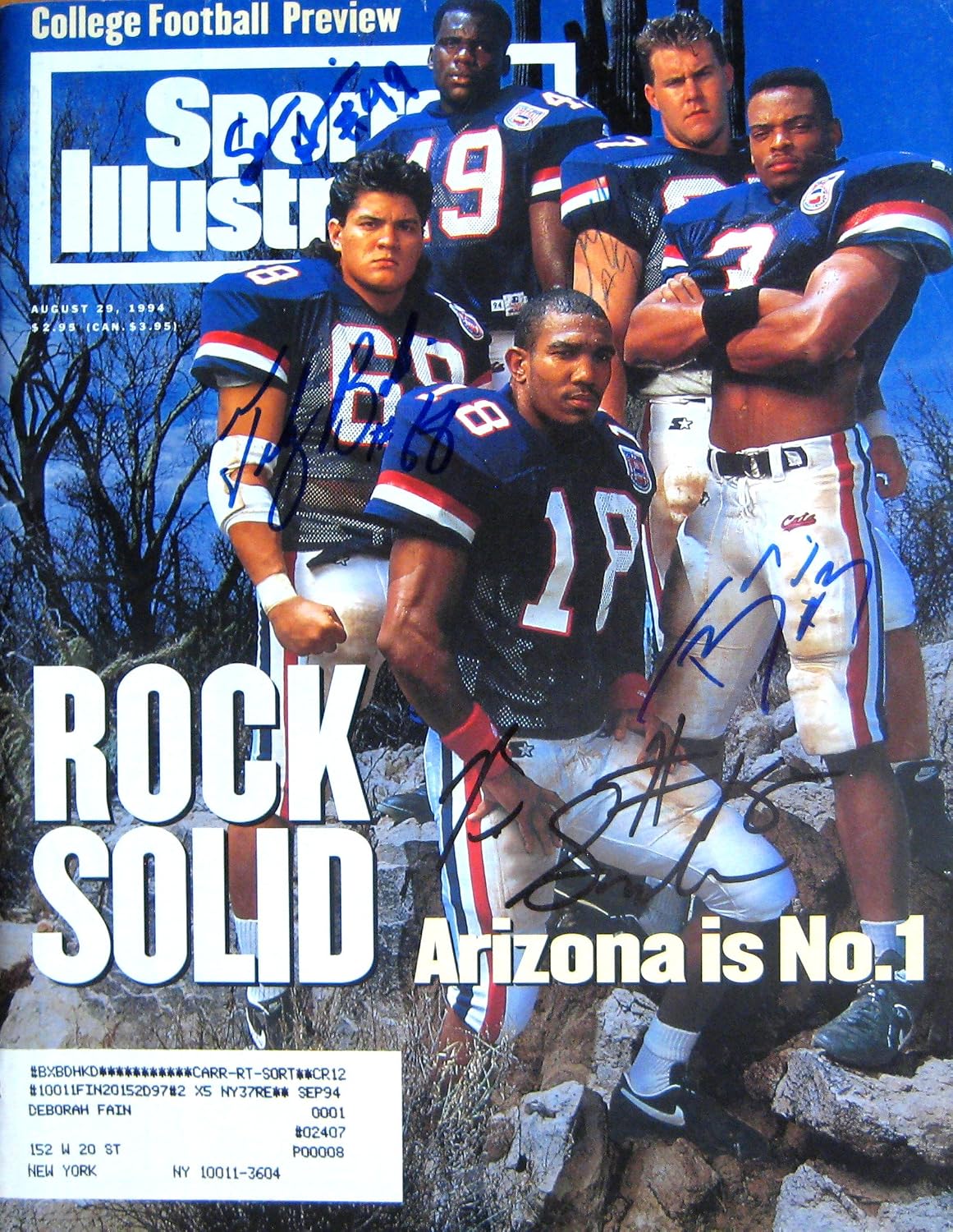 Arizona 1994 8/29/94 autographed magazine at Amazon's Sports ...