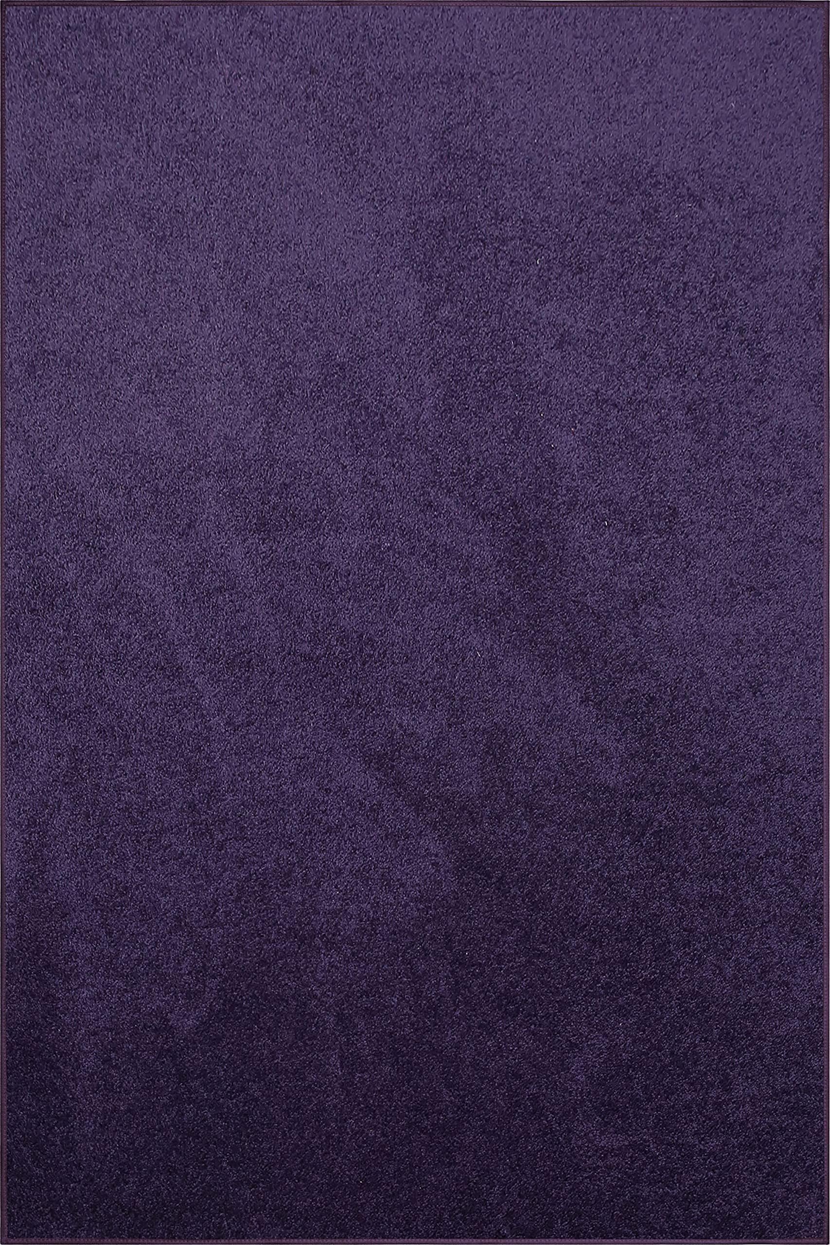 Amazon.com: Home Queen Solid Color Custom Size Runner Area Rug Purple ...