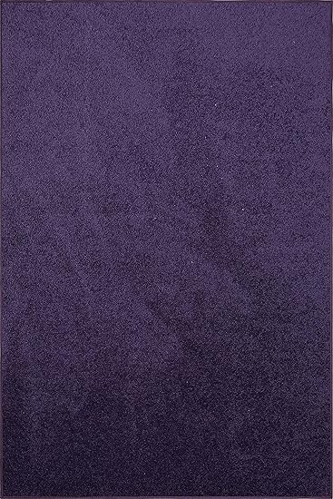 Amazon.com: Ambiant Pet Friendly Solid Color Area Rugs Purple - 4' x 6 ...