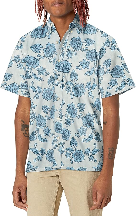 Reyn Spooner Men's Spooner Kloth Classic Fit Hawaiian Shirt at Amazon Men’s Clothing store