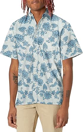 Reyn Spooner Men's Spooner Kloth Classic Fit Hawaiian Shirt at Amazon Men’s Clothing store
