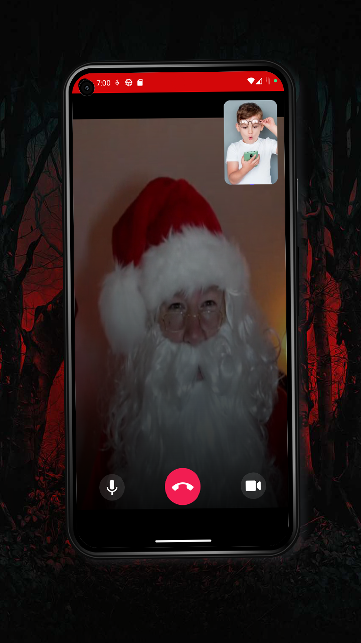 Scary Ghost Santa Claus - Fake Gift Video Call & Fake Video Game Calls ...