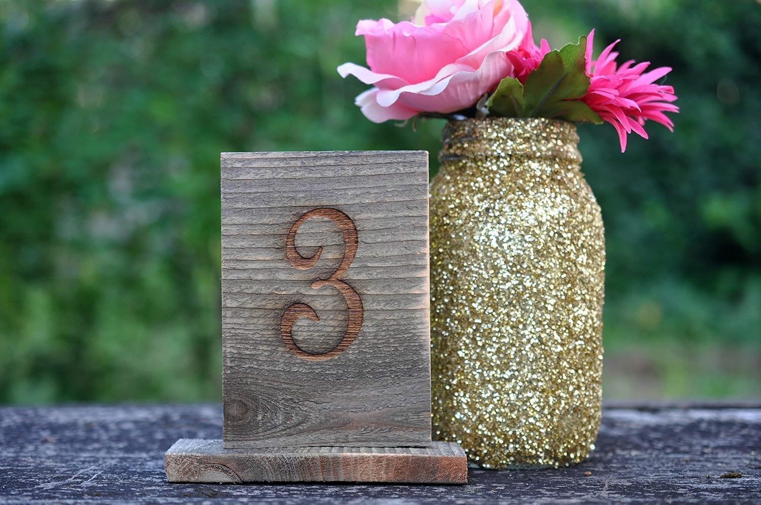 Amazon Wedding Table Numbers Rustic Barn Wood Engraved Numbers Amazon Wedding Table Numbers Rustic Barn Wood Engraved Numbers