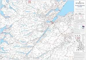 Scottish Highlands (Central) Postcode Sector Wall Map- Postcode Sector ...