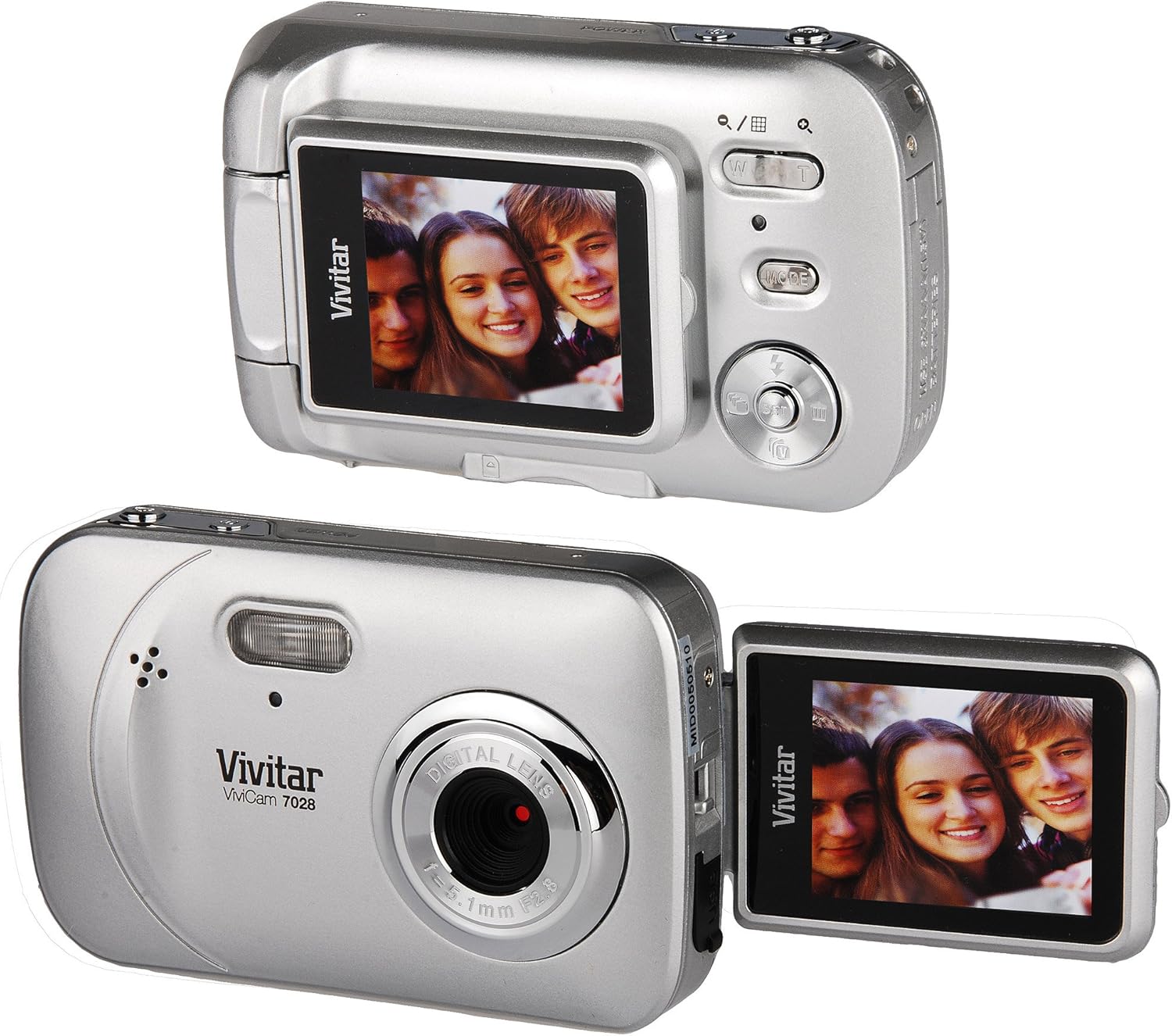 Amazon.com : Vivitar iTwist 7028 7.1MP with 1.8-in LCD Flip Screen and ...