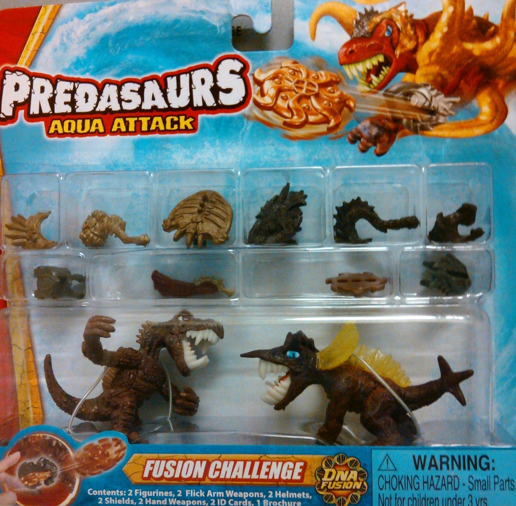 Predasaurs Aqua Attack Fusion Challenge Dna Fusion Geddon And Ahkani ...