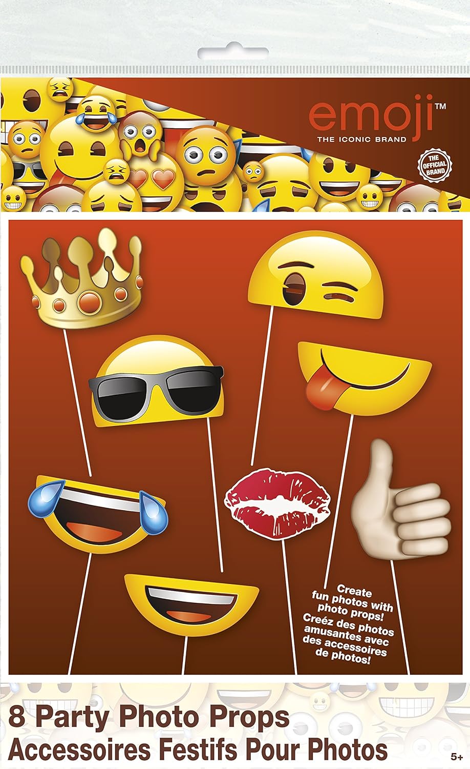 Amazon.com: Emoji Photo Booth Props, 8pc : Home & Kitchen
