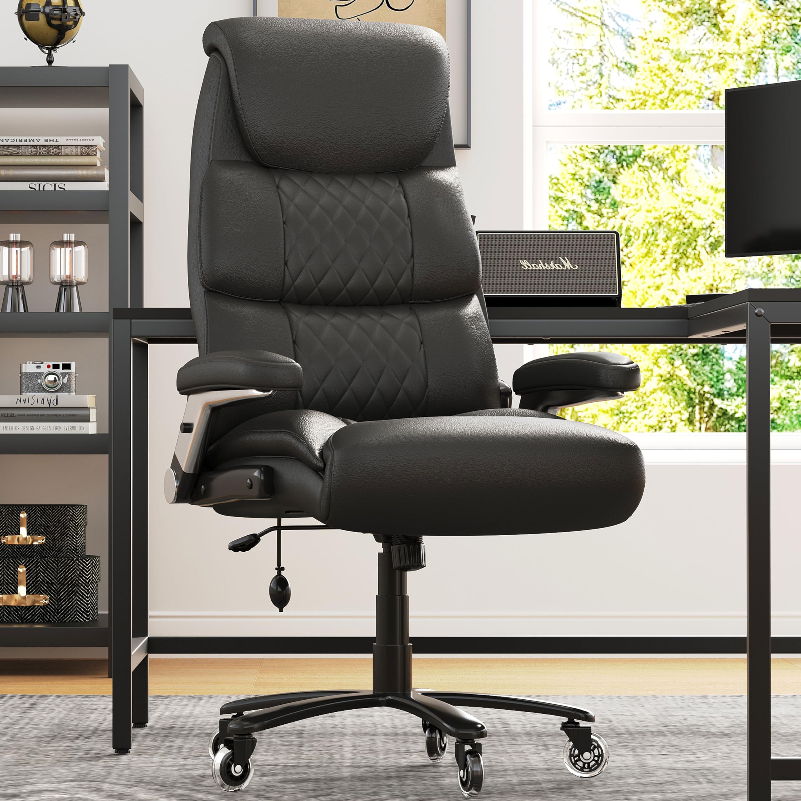 Amazon.com: Eurotech Pembroke Mid Leather Executive Adjustable Office ...