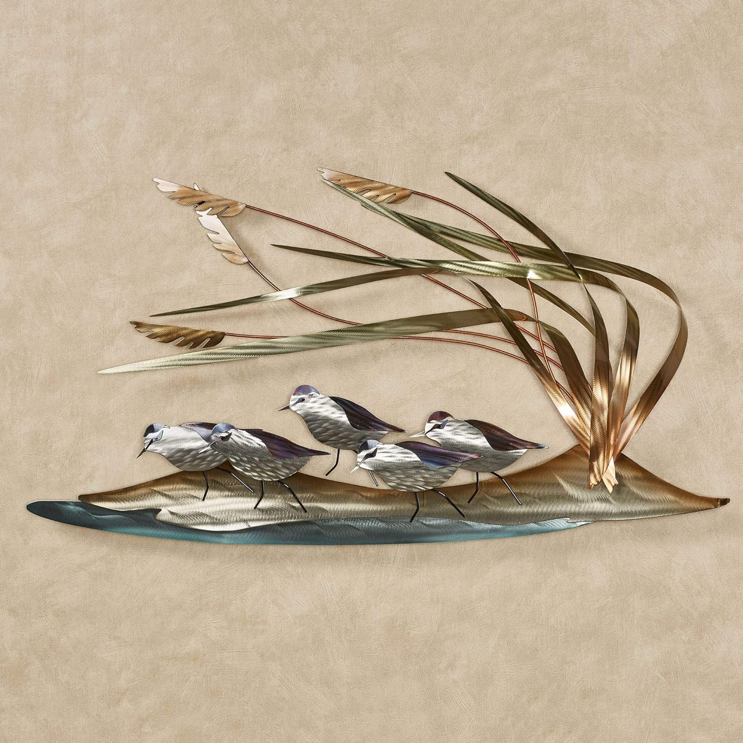 Amazon.com: Beach Patrol Sandpiper Wall Sculpture Multi Metallic One ...