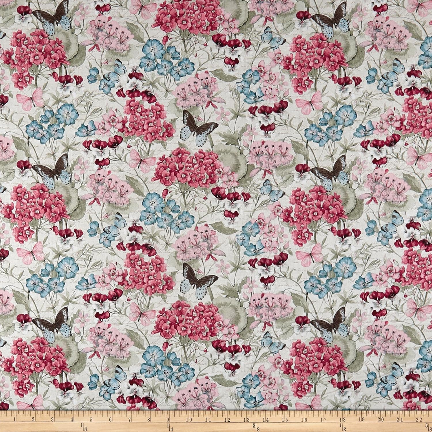 Amazon.com: Susan Winget Botanical Buzz Garden Bouquet Multi, Fabric by ...