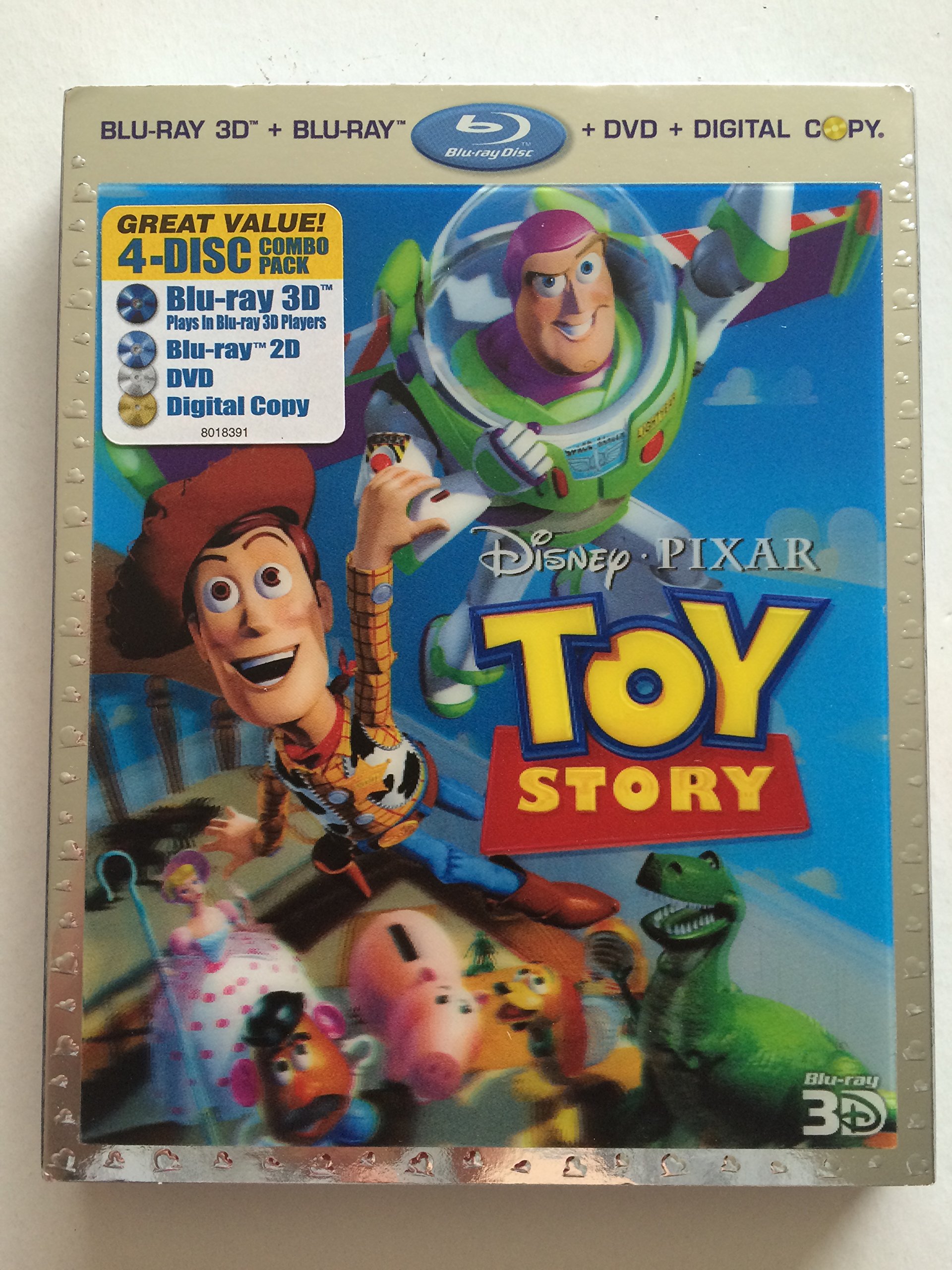 Toy Story [Blu-ray 3D + Blu-ray + DVD + Digital Copy] (Bilingual ...