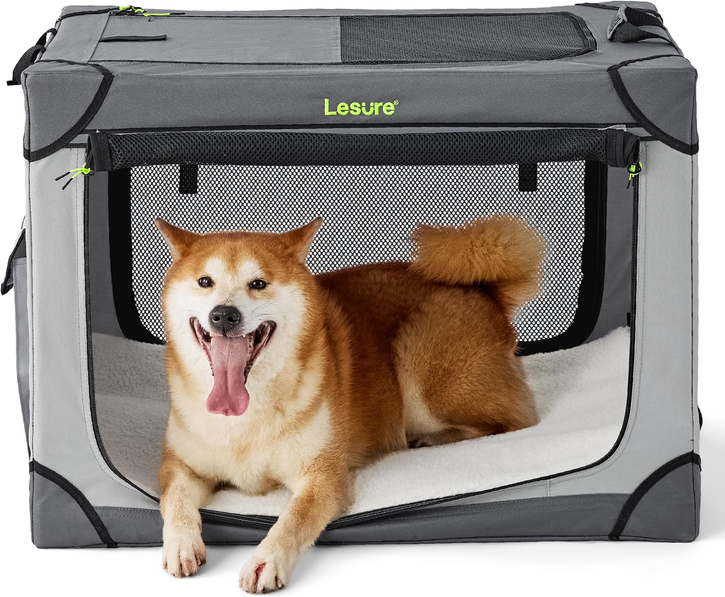 Amazon.com : Lesure Soft Collapsible Dog Crate - 30 Inch Portable ...
