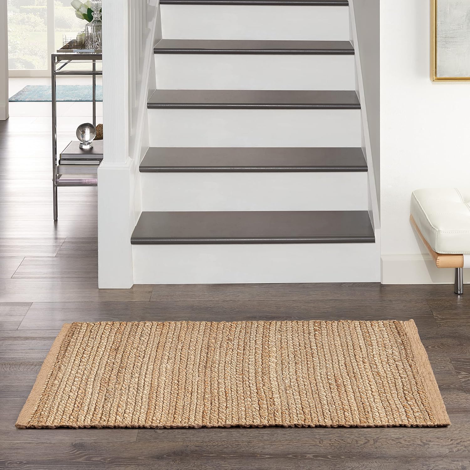Amazon.com: Nourison Home Natural Jute Solid Natural 2' x 3' Area -rug ...