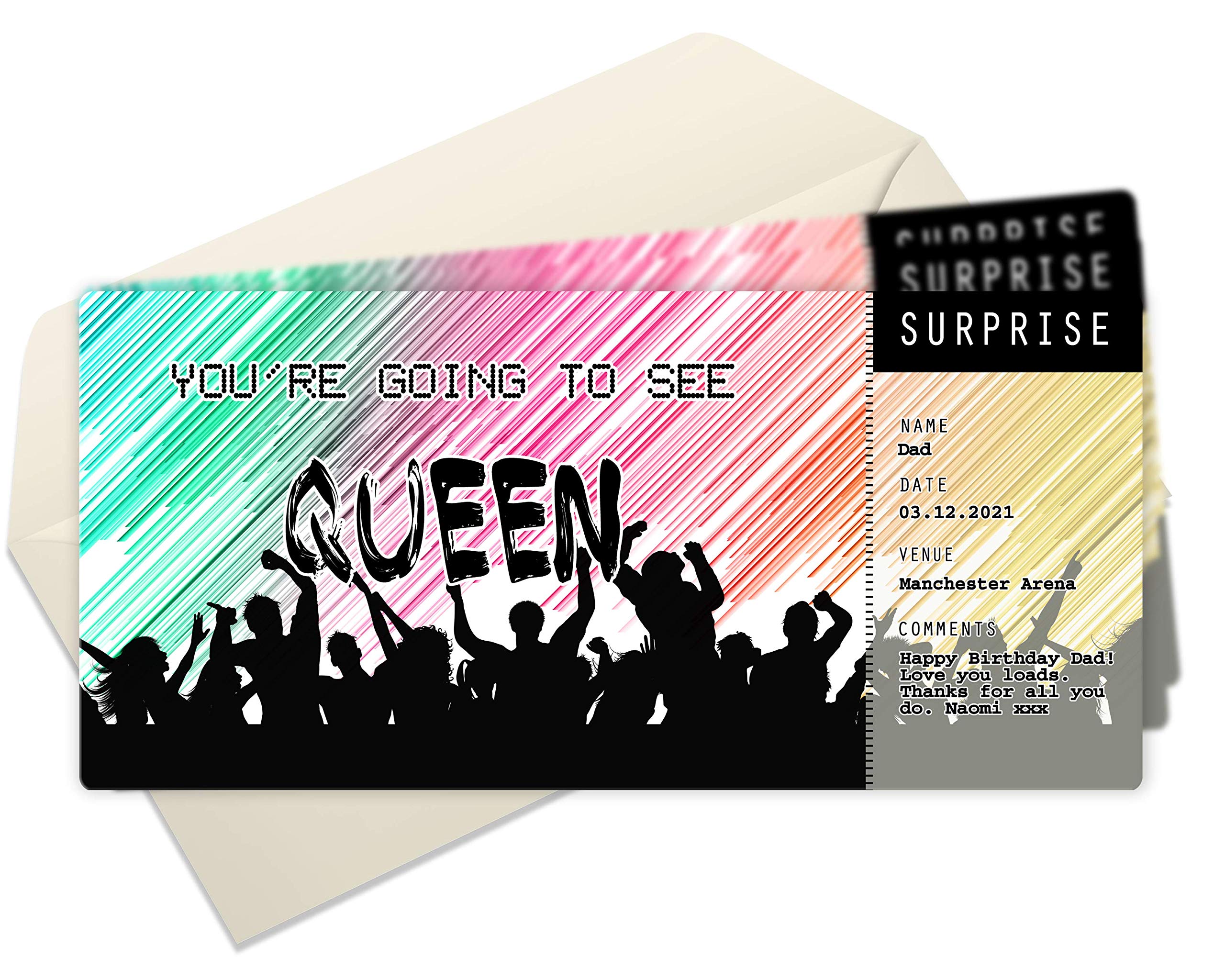 Buy Concert Ticket - Gig ticket, Ticket Template, Music, Festival ...