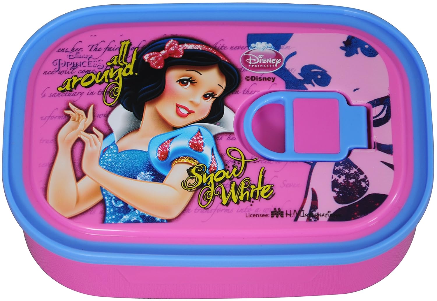 Buy Disney Plastic Snow White Lunch Box, 420Ml, Pink/Blue Online at Low ...