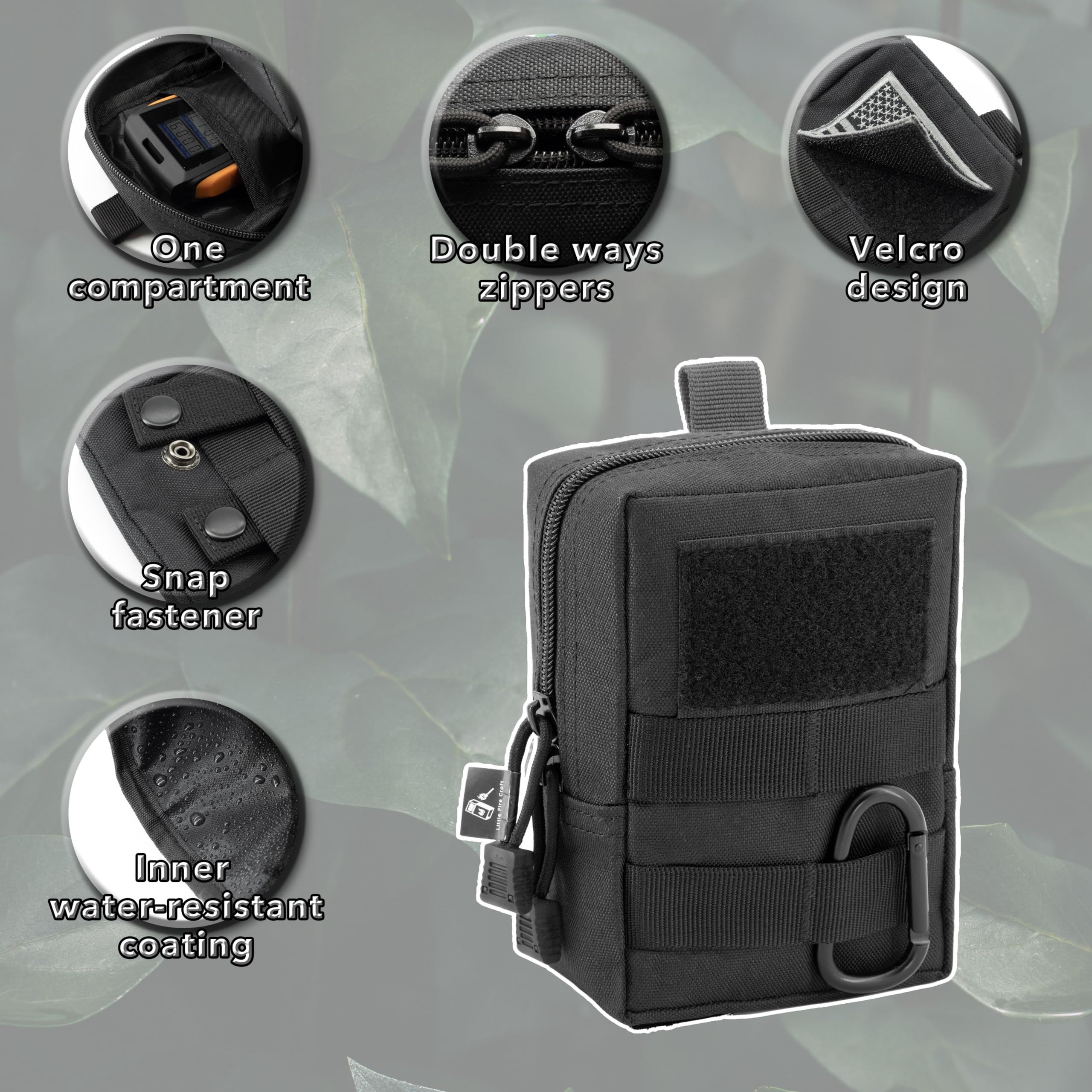 Snapklik.com : Little Fire Craft Molle Pouch Tactical Compact Water ...