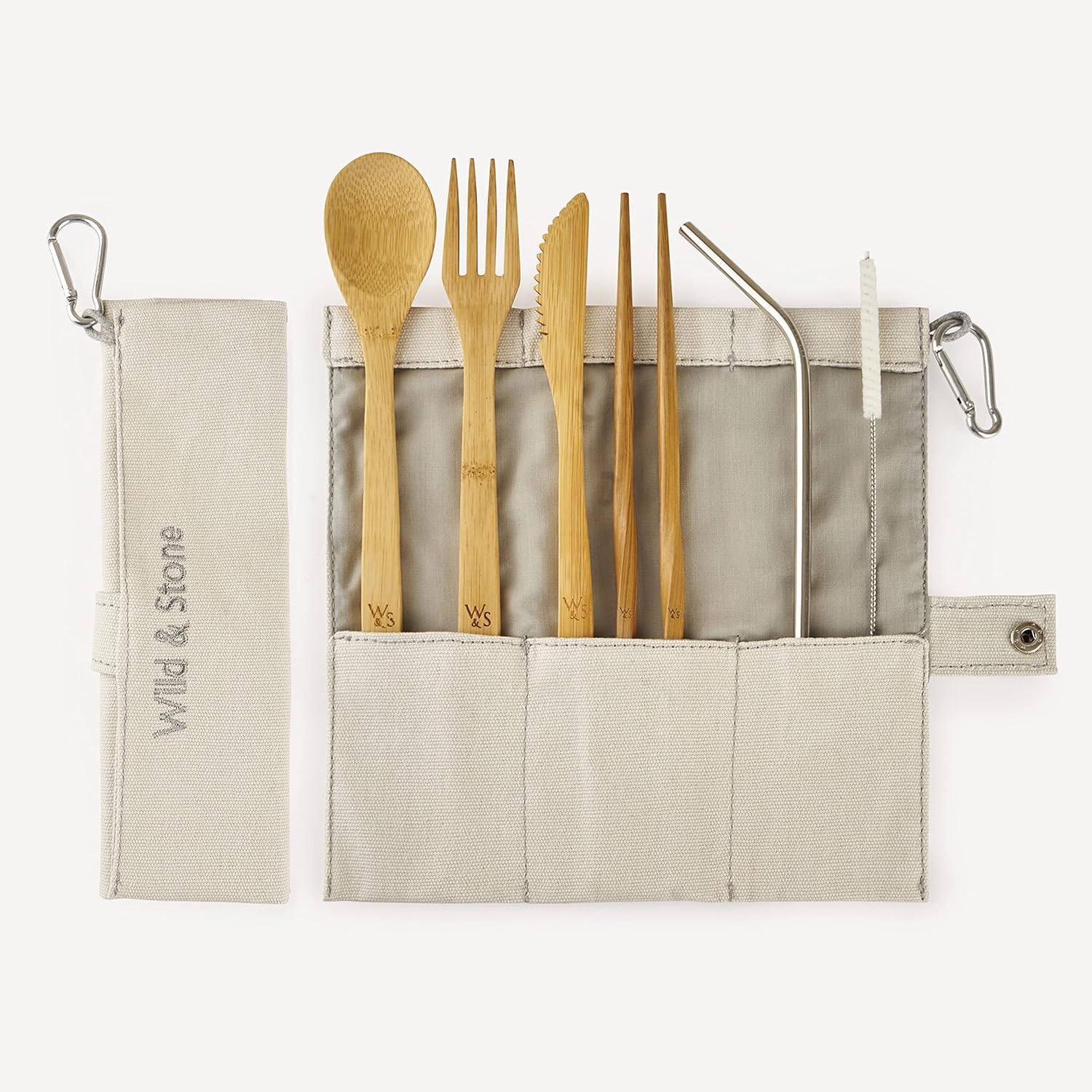 Wild & Stone | Reusable Bamboo Cutlery Set | Bamboo Picnic Set | Ideal ...
